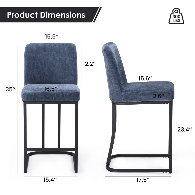 Wade Logan® Bryken 23.4'' Counter Stool & Reviews | Wayfair