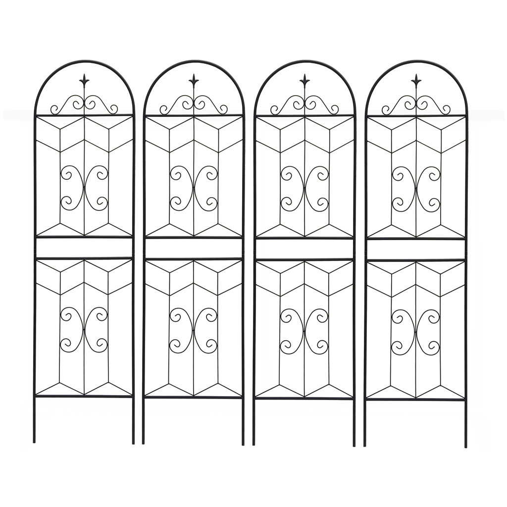 Astoria Grand 4 Pack Metal Garden Trellis Rustproof Trellis for ...