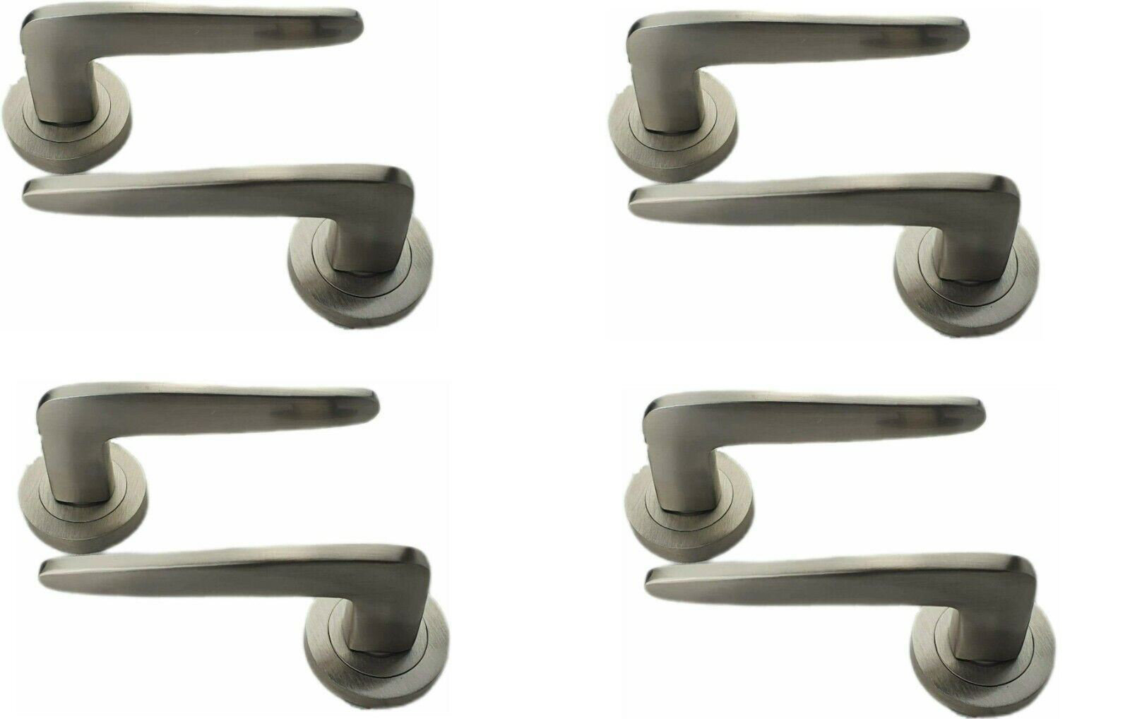 ModernMoments 4 Pairs Venus Design Door Handles on Square Rose in ...