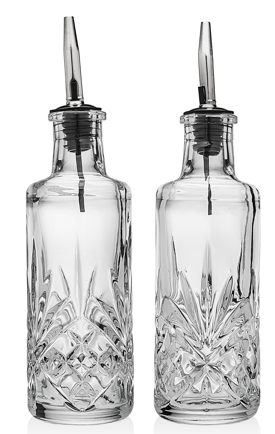Godinger Silver Art Co Dublin Crystal Oil & Vinger Dispenser Set ...