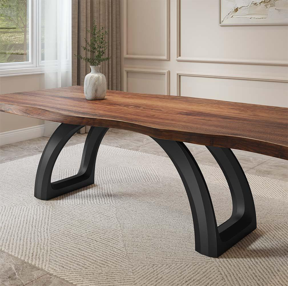 Loon Peak® 28 inch Height 305 Arco Handcrafted Black Metal Table Legs ...