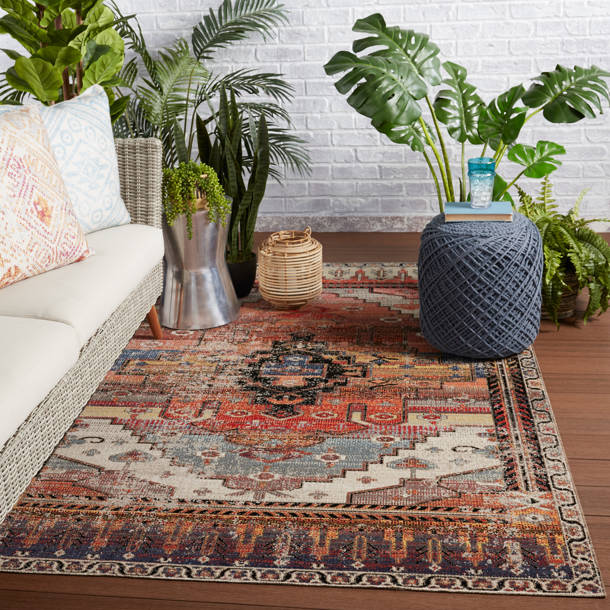 Steelside™ Haden Oriental Indoor/Outdoor Rug & Reviews | Wayfair