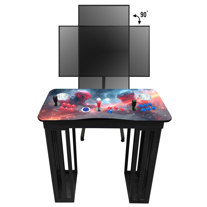 Suncoast Arcade 3 Sided Pedestal Arcade Machine With 3,500+ Games ...