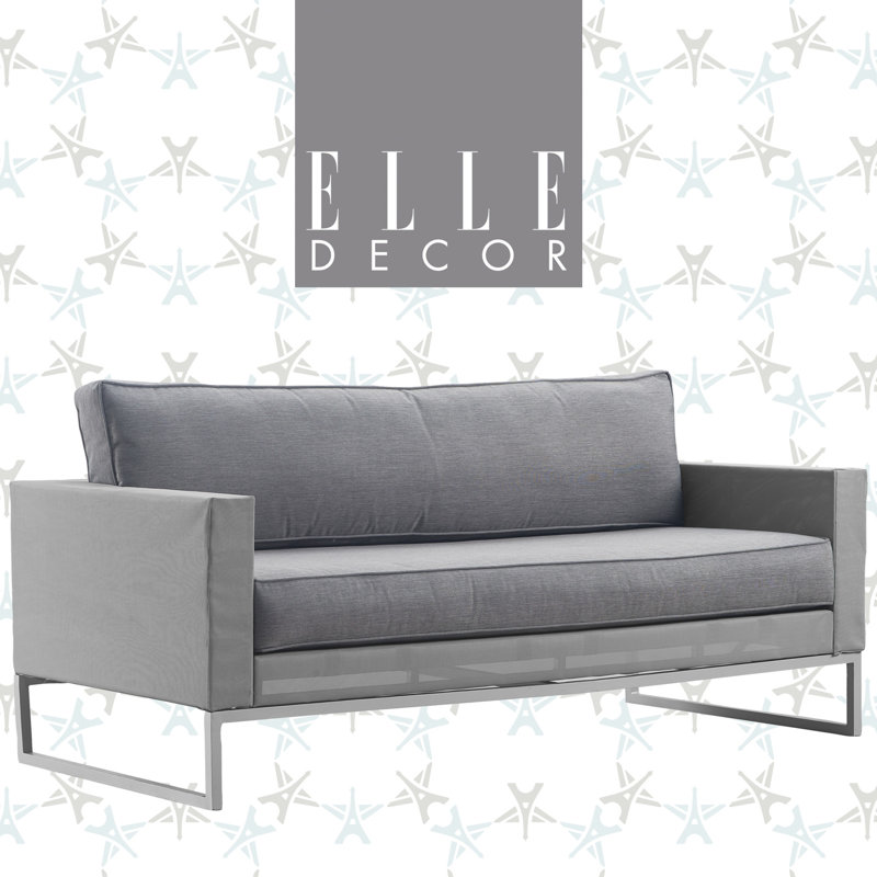 Elle Decor Tropez Outdoor Sofa, Grey & Reviews | Wayfair