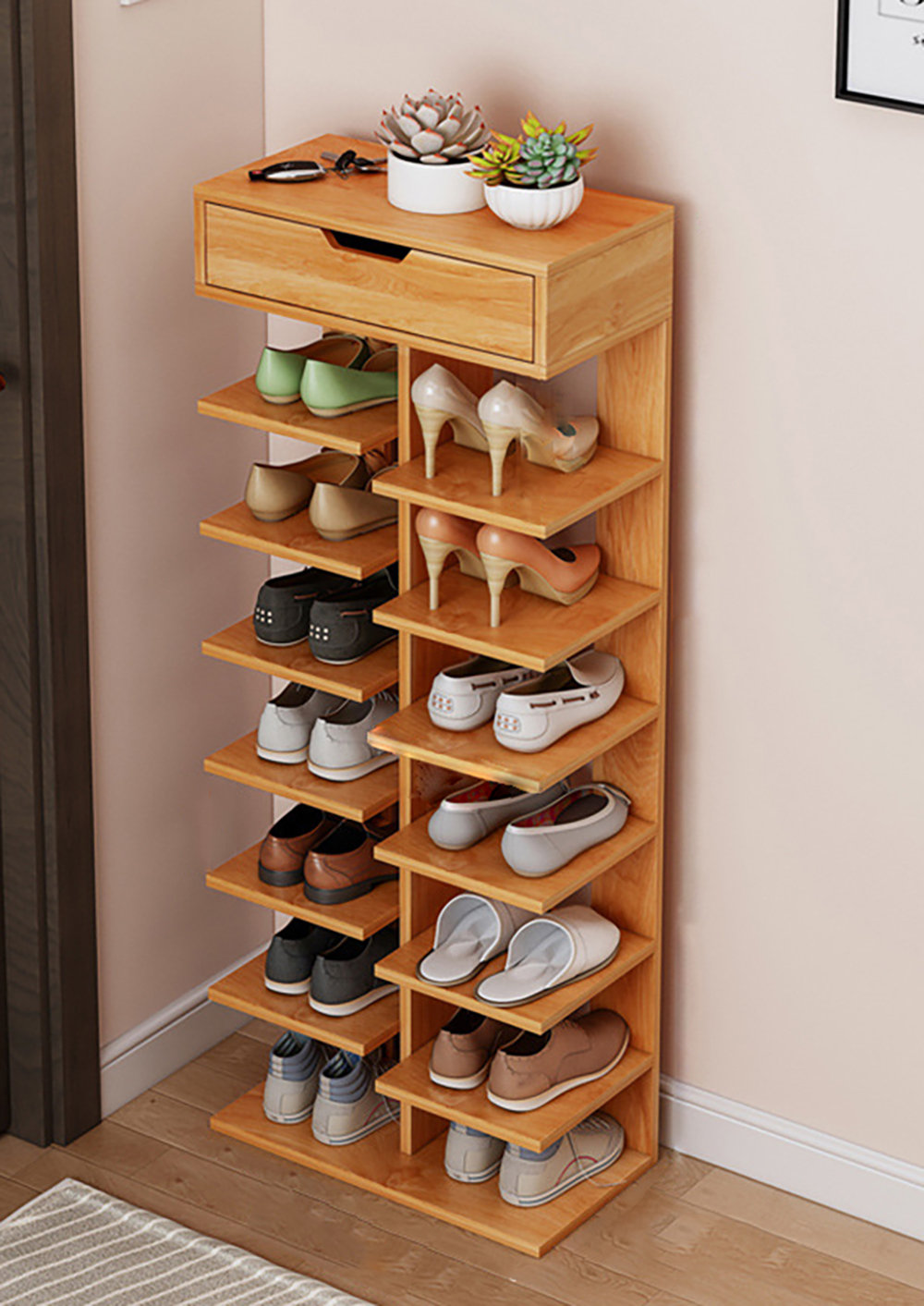 ZCHUANG 14 Pair Shoe Rack | Wayfair