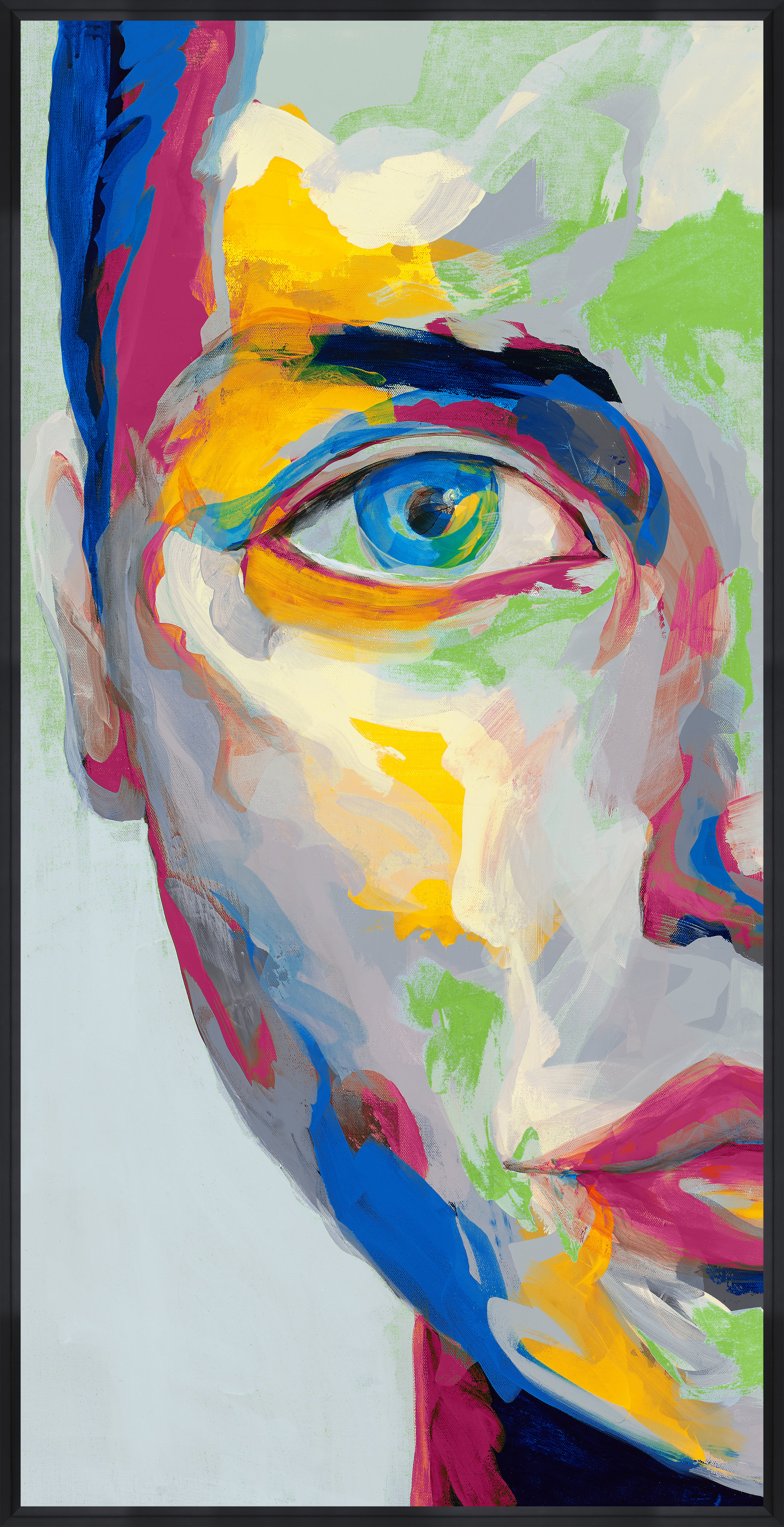 Chelsea Art Studio Neon Portrait A by Samuel Kane - Painting on Canvas ...