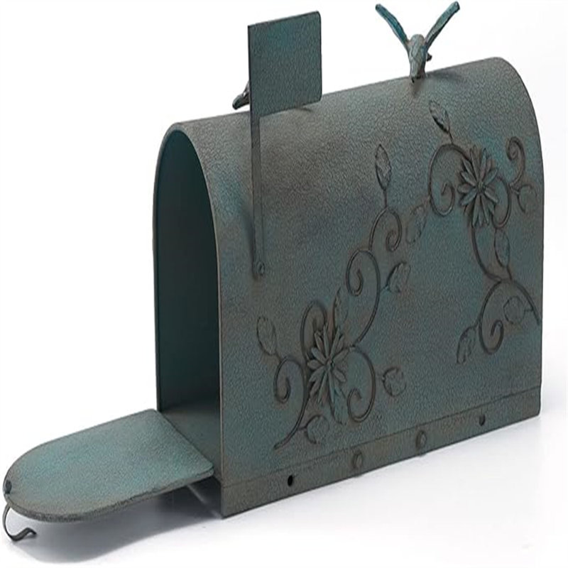 RIZPET Heavy Duty Galvanized Steel Mailbox Post, Rural Mail Box Postal ...