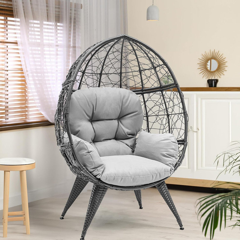 Dakota Fields Conelia 1 Person Egg Chair with Stand | Wayfair