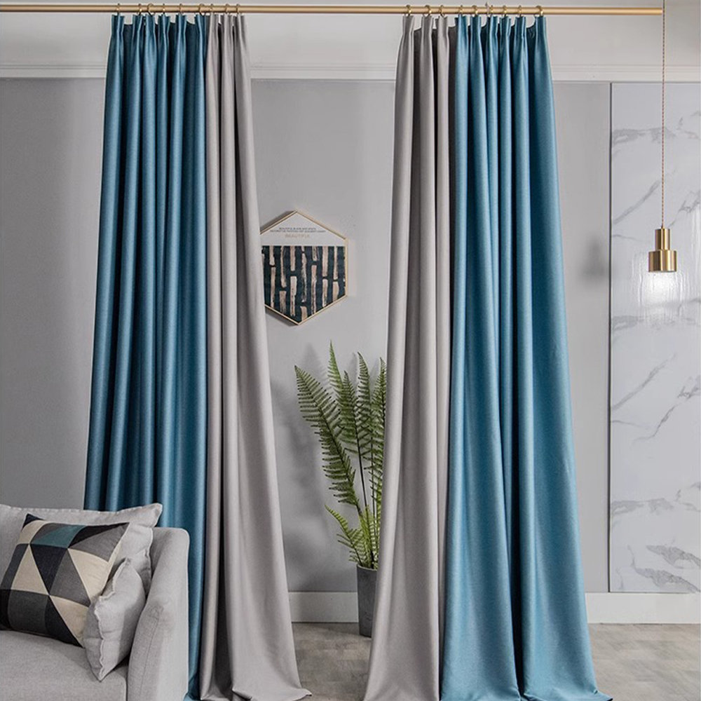 Hokku Designs Zyree Polyester Blend Room Darkening Curtain Pair | Wayfair