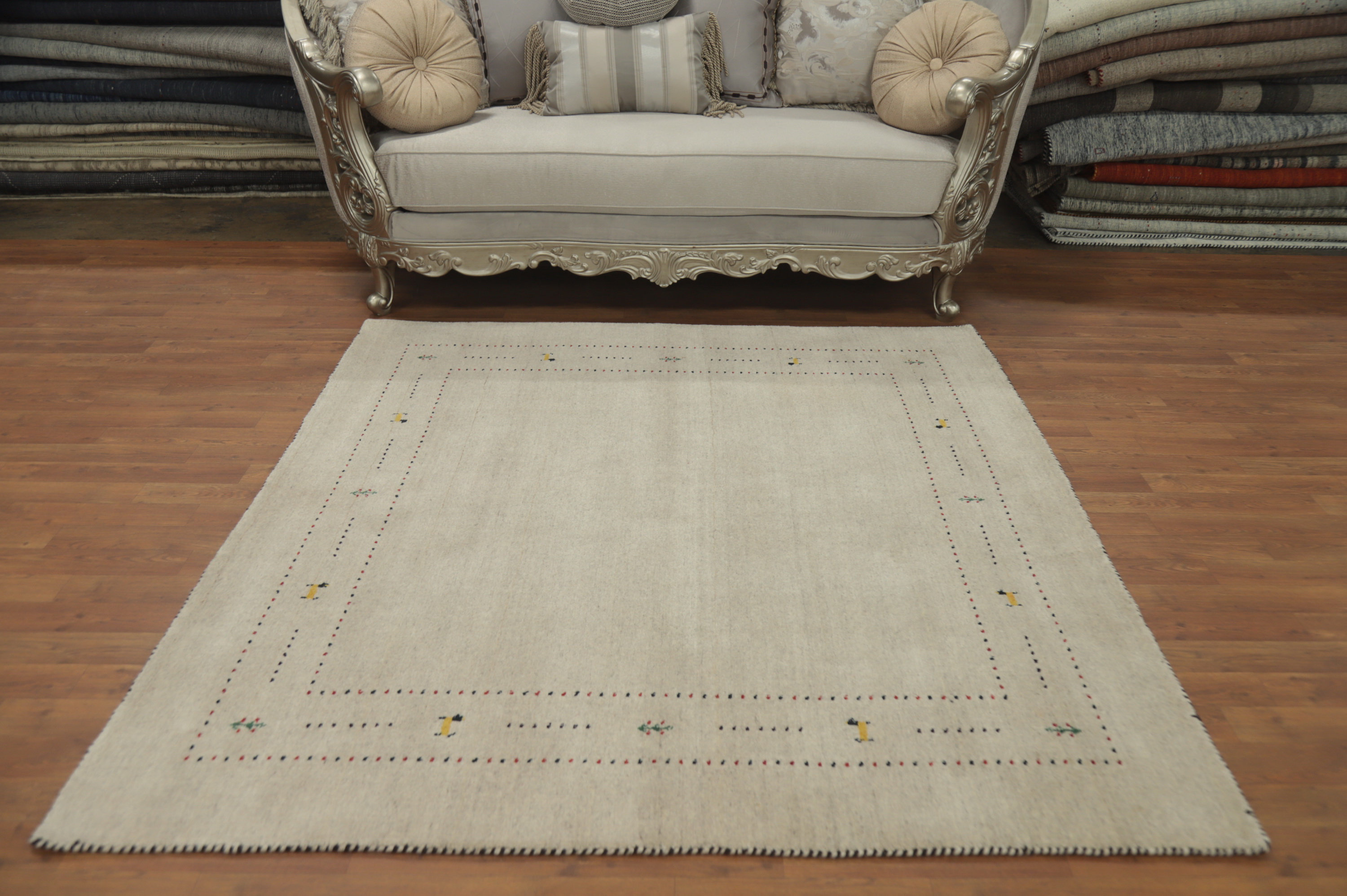 Foundry Select Wool Tribal Oriental Square Area Rug 6x6 - Wayfair Canada