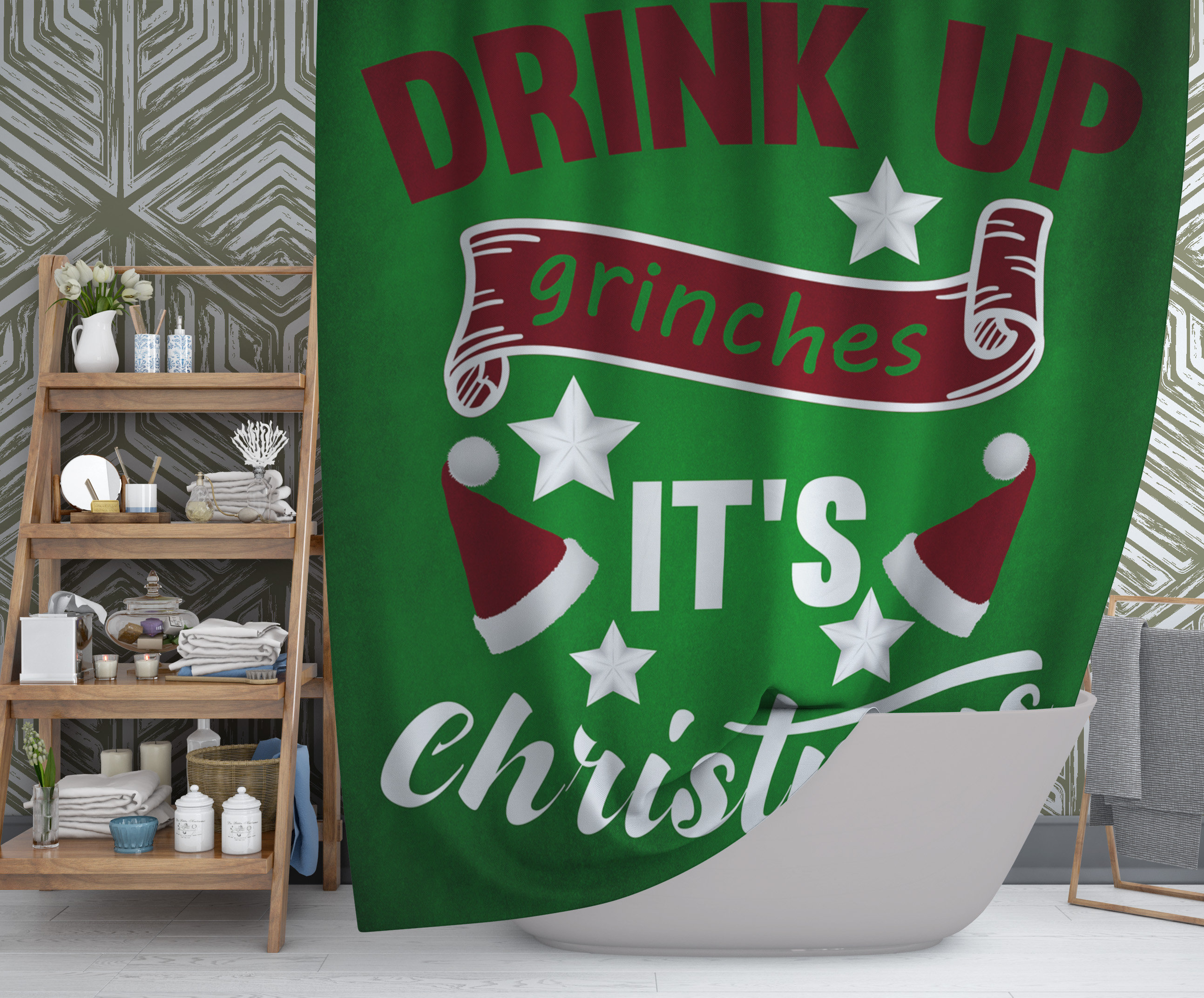 The Holiday Aisle® Dolly-May Single Shower Curtain | Wayfair