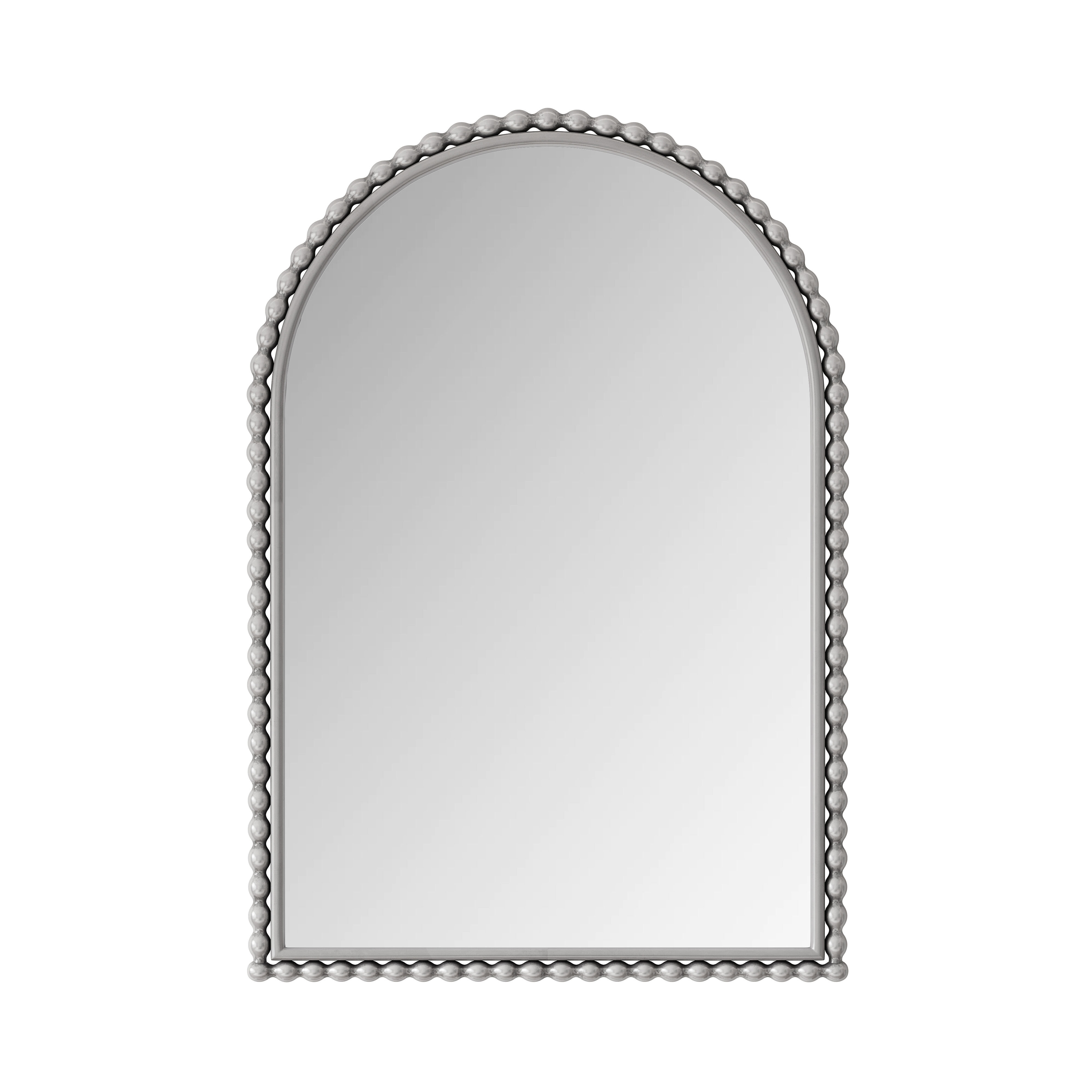 Charlton Home® Retro Arched Silver Wall Mirror for Bathroom,Vanity ...