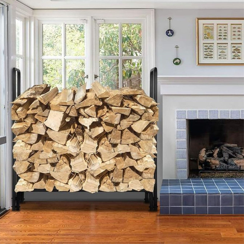 BOPWAY 8ft Outdoor Heavy Duty Firewood Rack | Wayfair