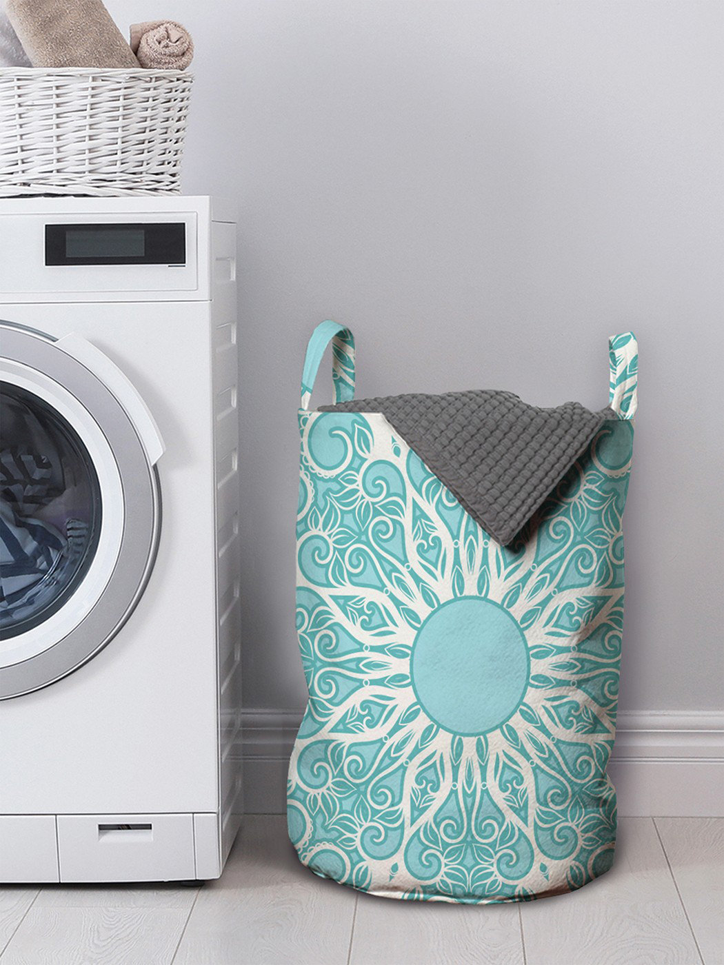 East Urban Home Fabric Laundry Bag with Handles | Wayfair