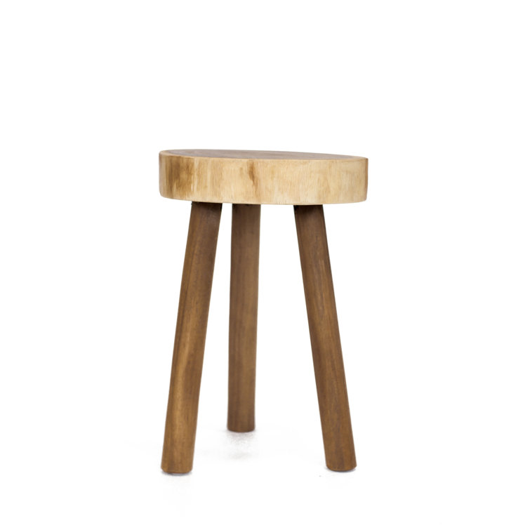 Foundry Select Solid Wood Accent Stool - Wayfair Canada