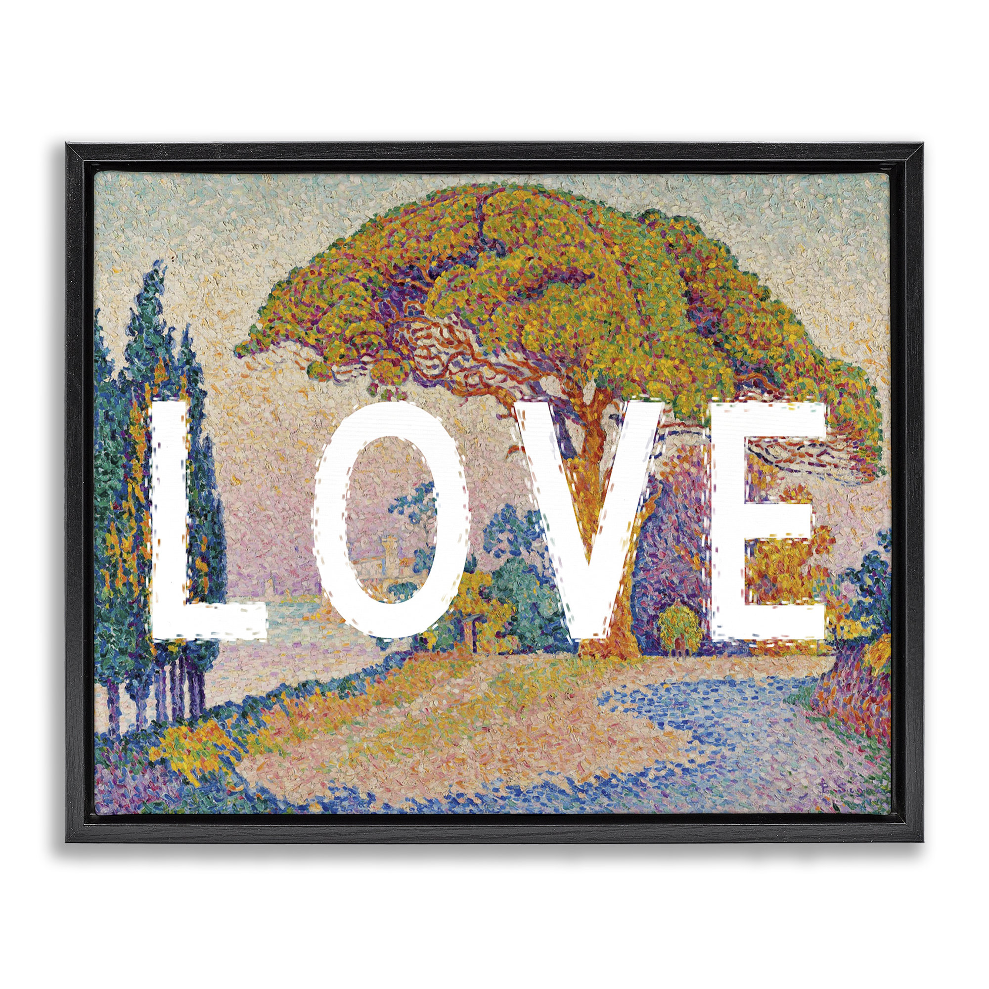 Latitude Run® Impressionist Love over Landscape Canvas Wall Art by ...
