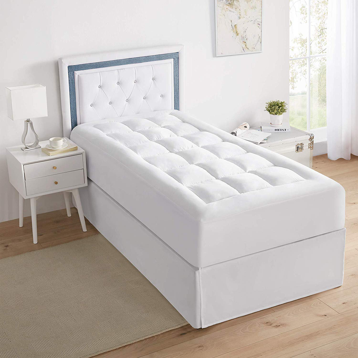 White Noise Mega Thick Polyester Mattress Pad & Reviews | Wayfair