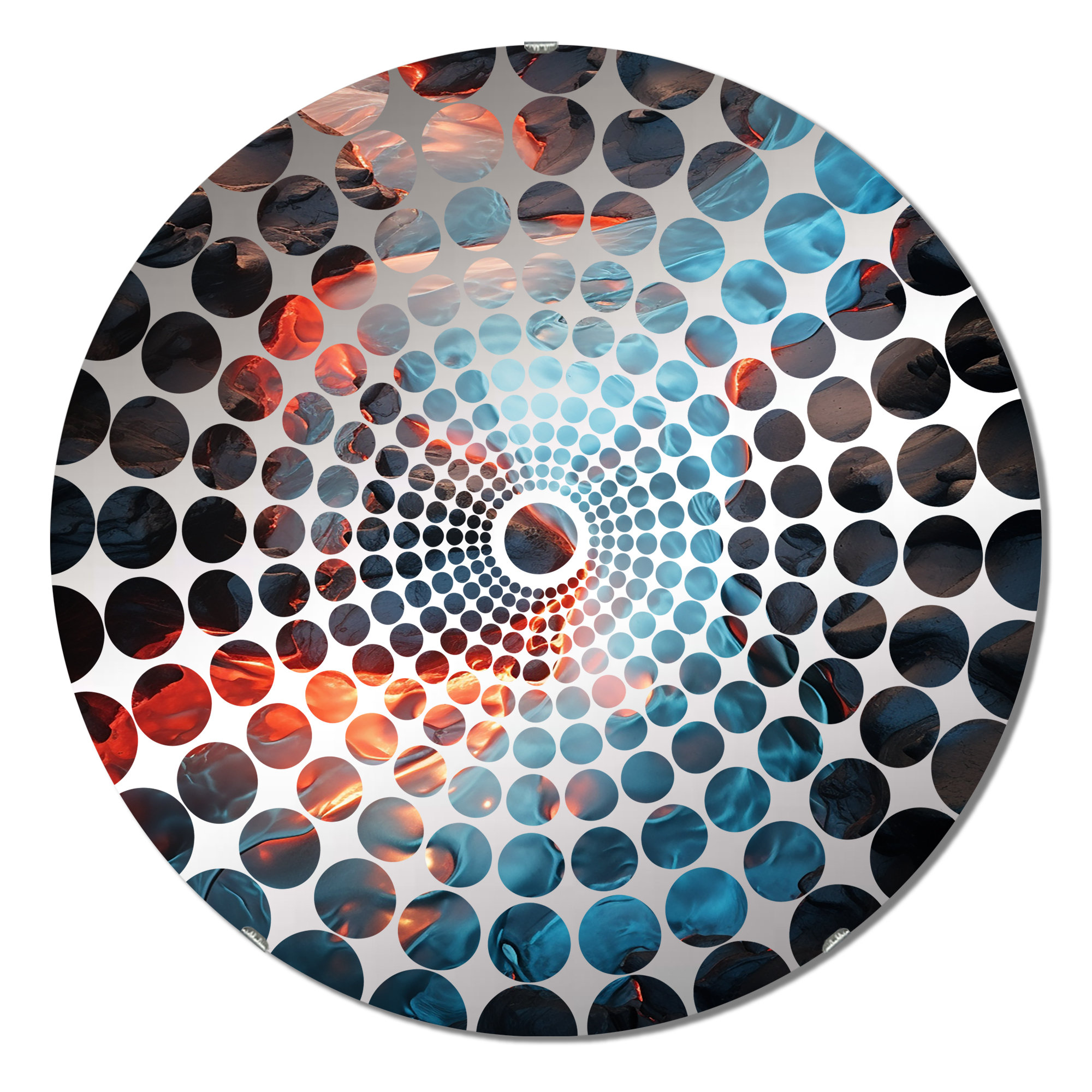 East Urban Home Dustu - Concentric Circles Decorative Mirror | Wayfair