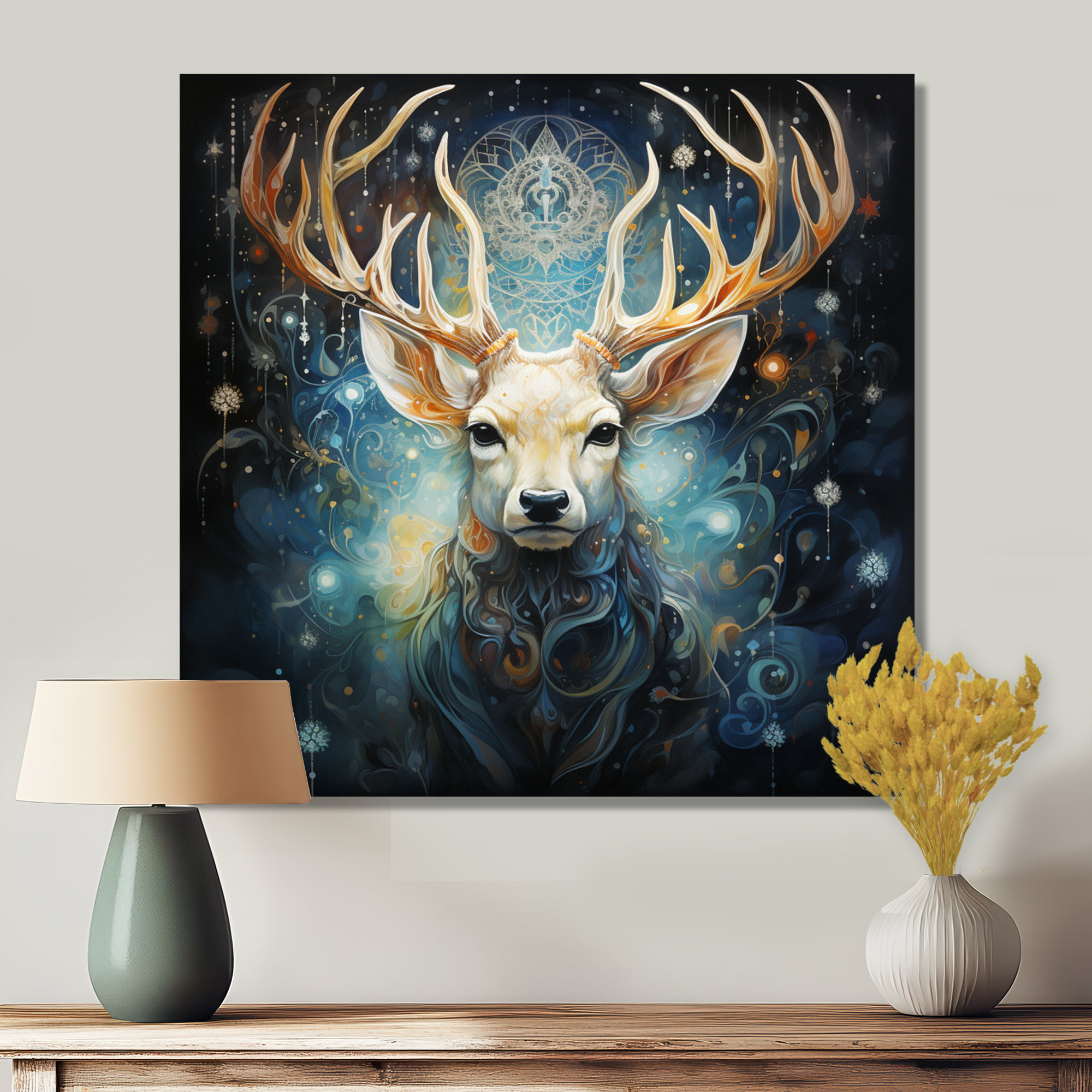 Millwood Pines Celestial Deer Antlers Enchanted Forest I - Deer Animal ...