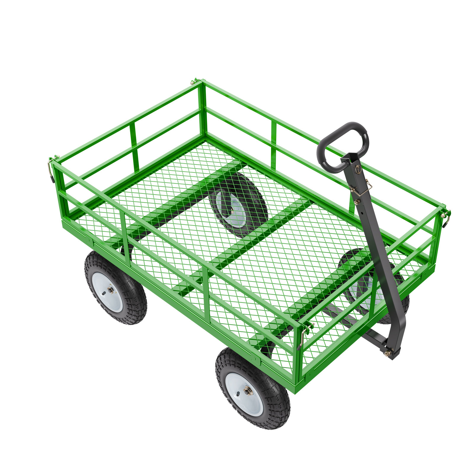 Stellweilan Tessberg 1200 Lbs Steel Garden Cart,Heavy Duty Pullable ...