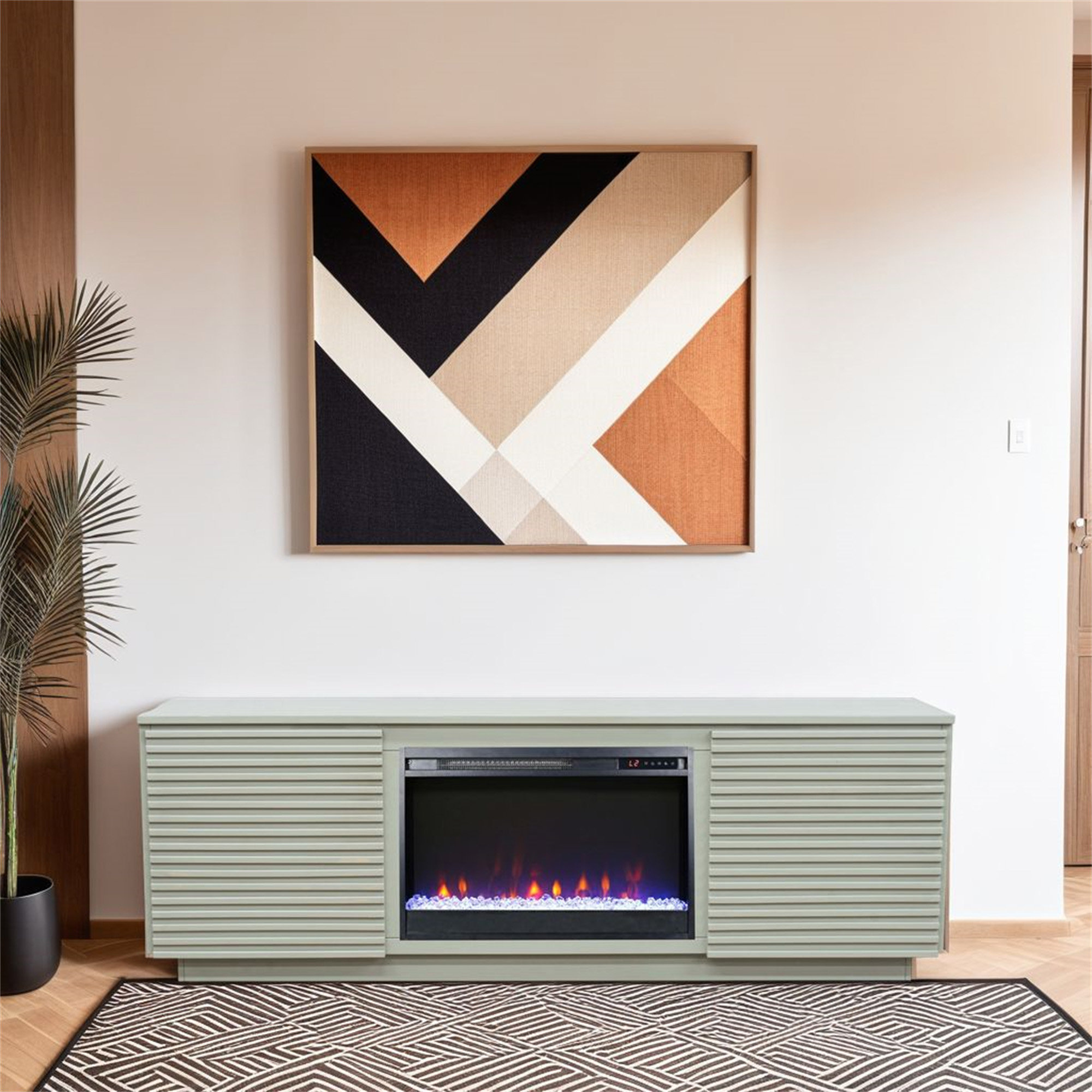 Corrigan Studio Fireplace TV Stand For Tvs Up To 100 Inches - Wayfair ...