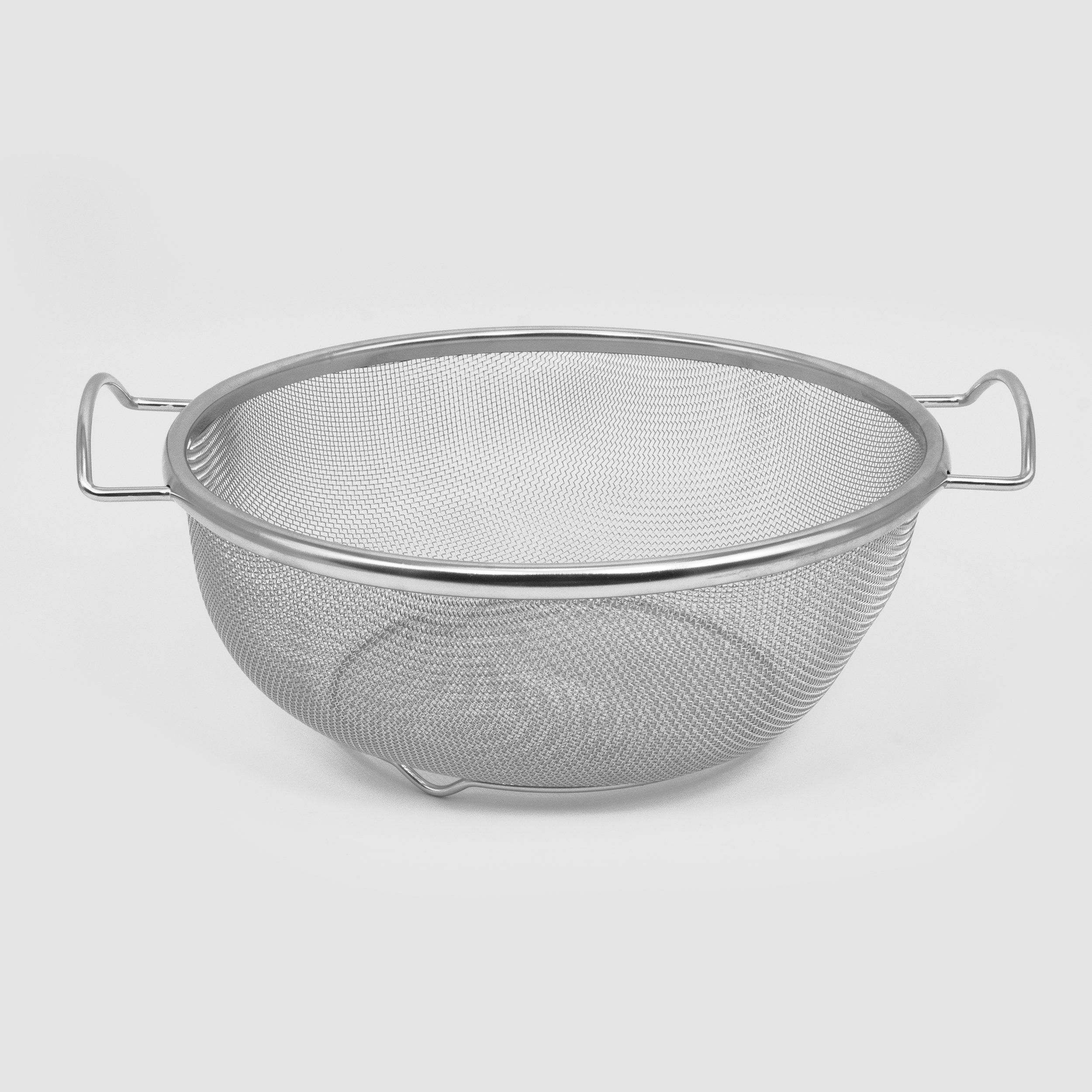Cook Pro 7.5" Stainless Steel Fine Mesh Colander With Resting Base ...