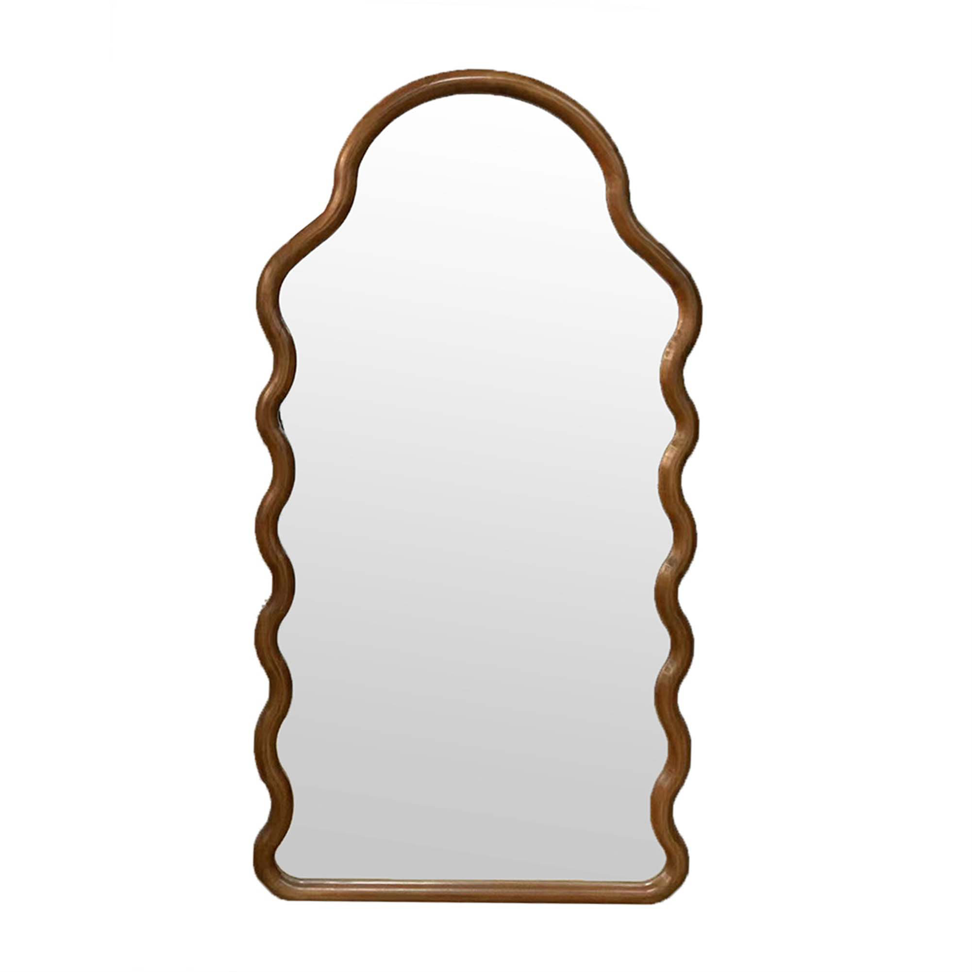Red Barrel Studio® Arch Wood Mirror Unique Mirror With Curved Design ...