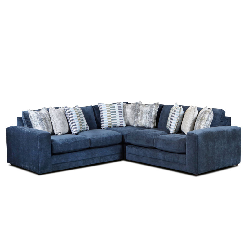 Southern Home Furnishings 107" Wide Symmetrical Modular Corner ...
