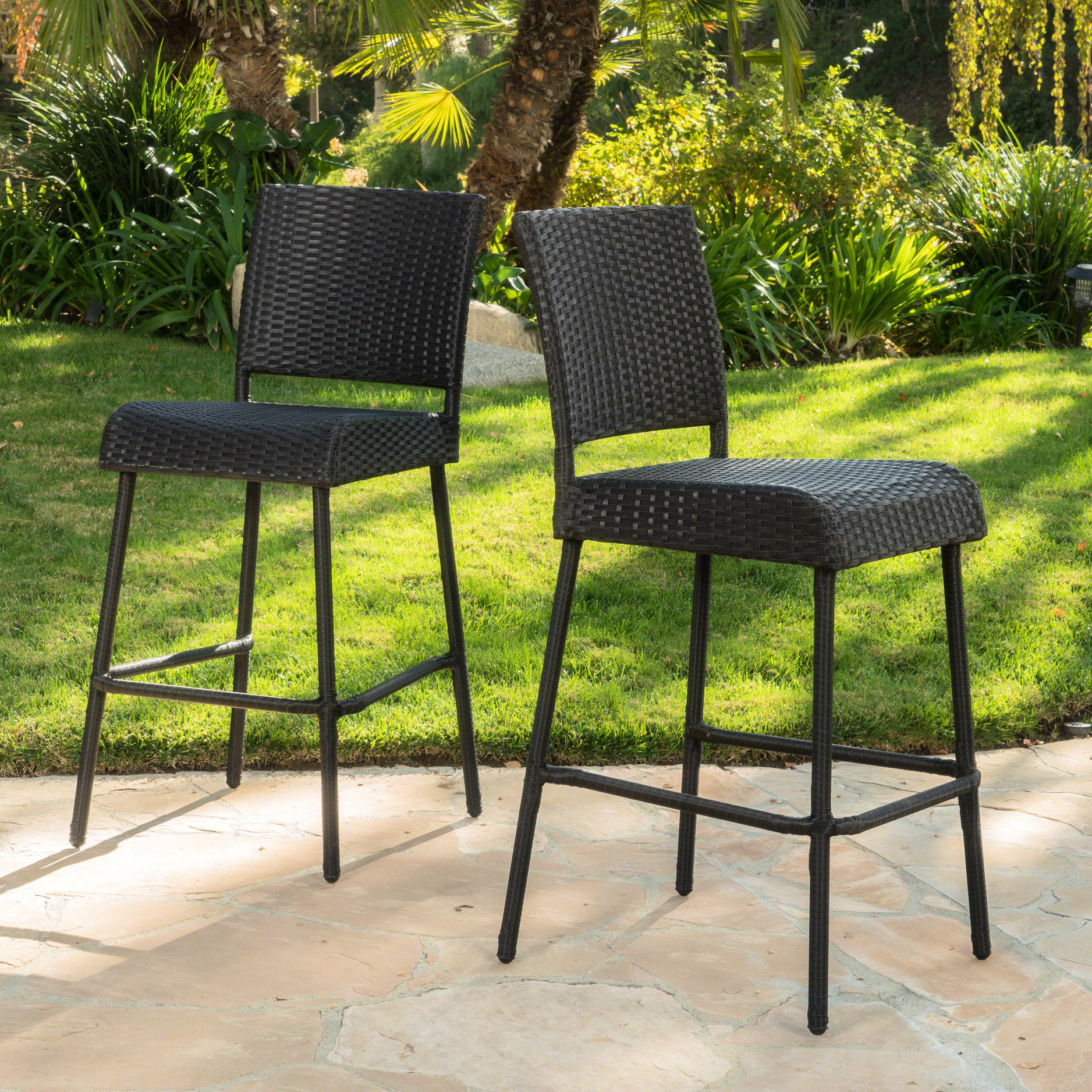 Latitude Run® 29" Outdoors Dark Brown Pe , Of 2 - And Water- For Garden ...