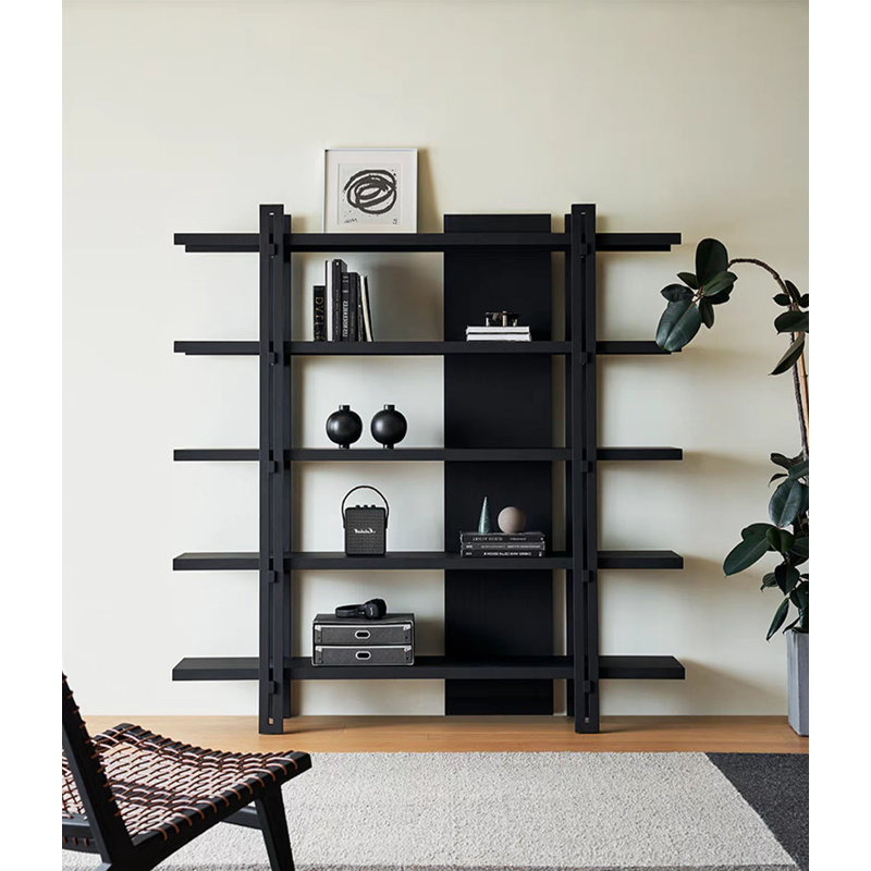 HOBULT Zen-Style Wooden Storage Floor Bookshelf Made Of Pine Wood | Wayfair