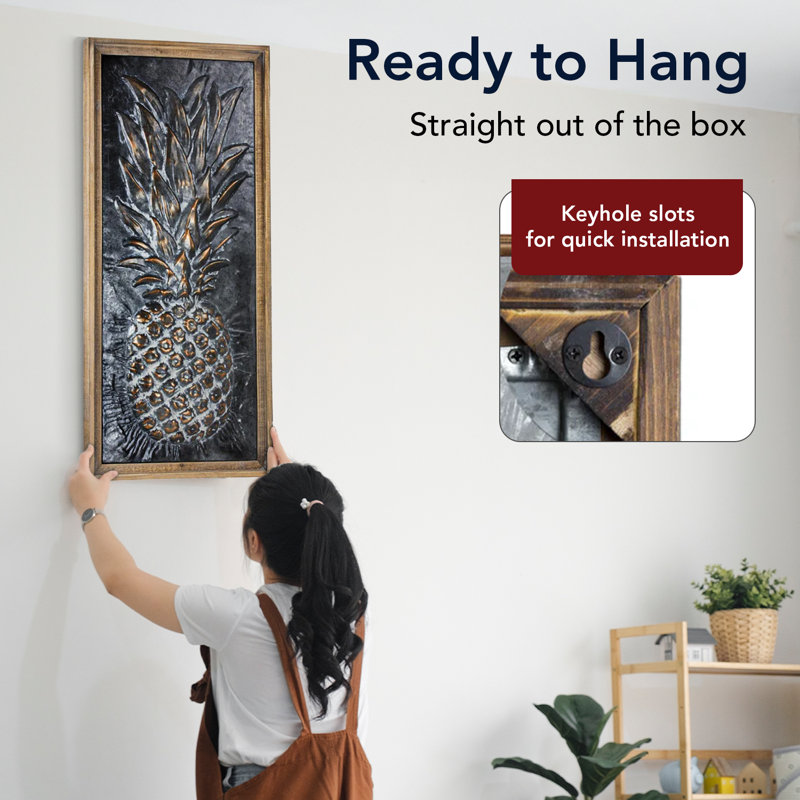 Bay Isle Home™ Metal Pineapple Wall Decor & Reviews | Wayfair