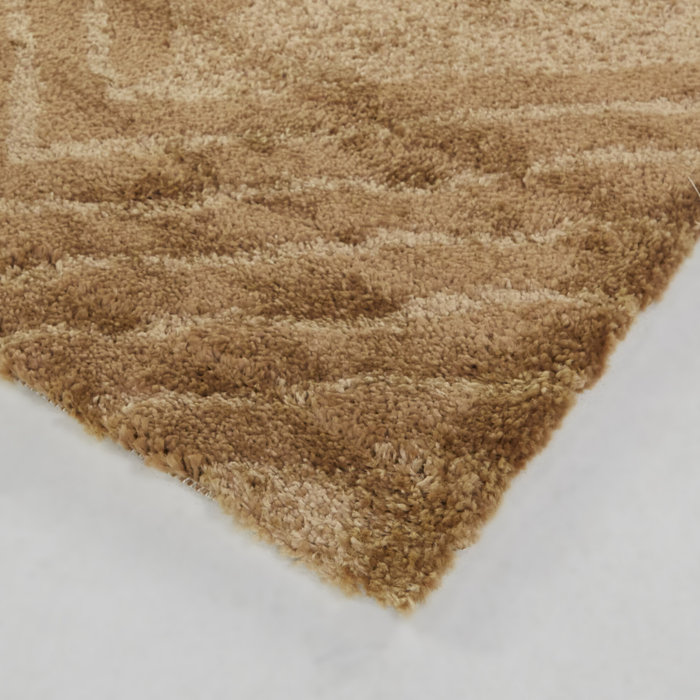 Corrigan Studio® Deane Brown Modern Striped Area Rug | Wayfair