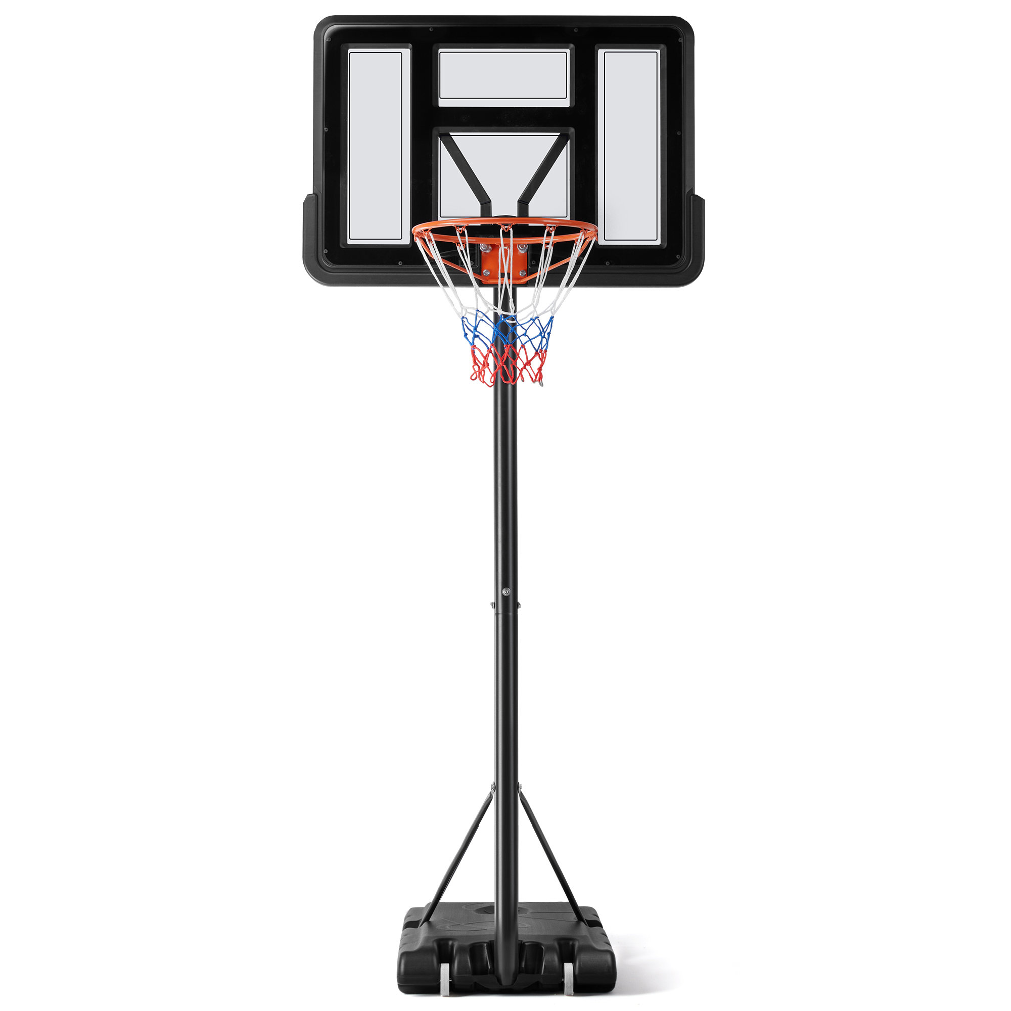 Smugdesk.com 10 Ft. Adjustable Height Metal Portable Full-Size ...