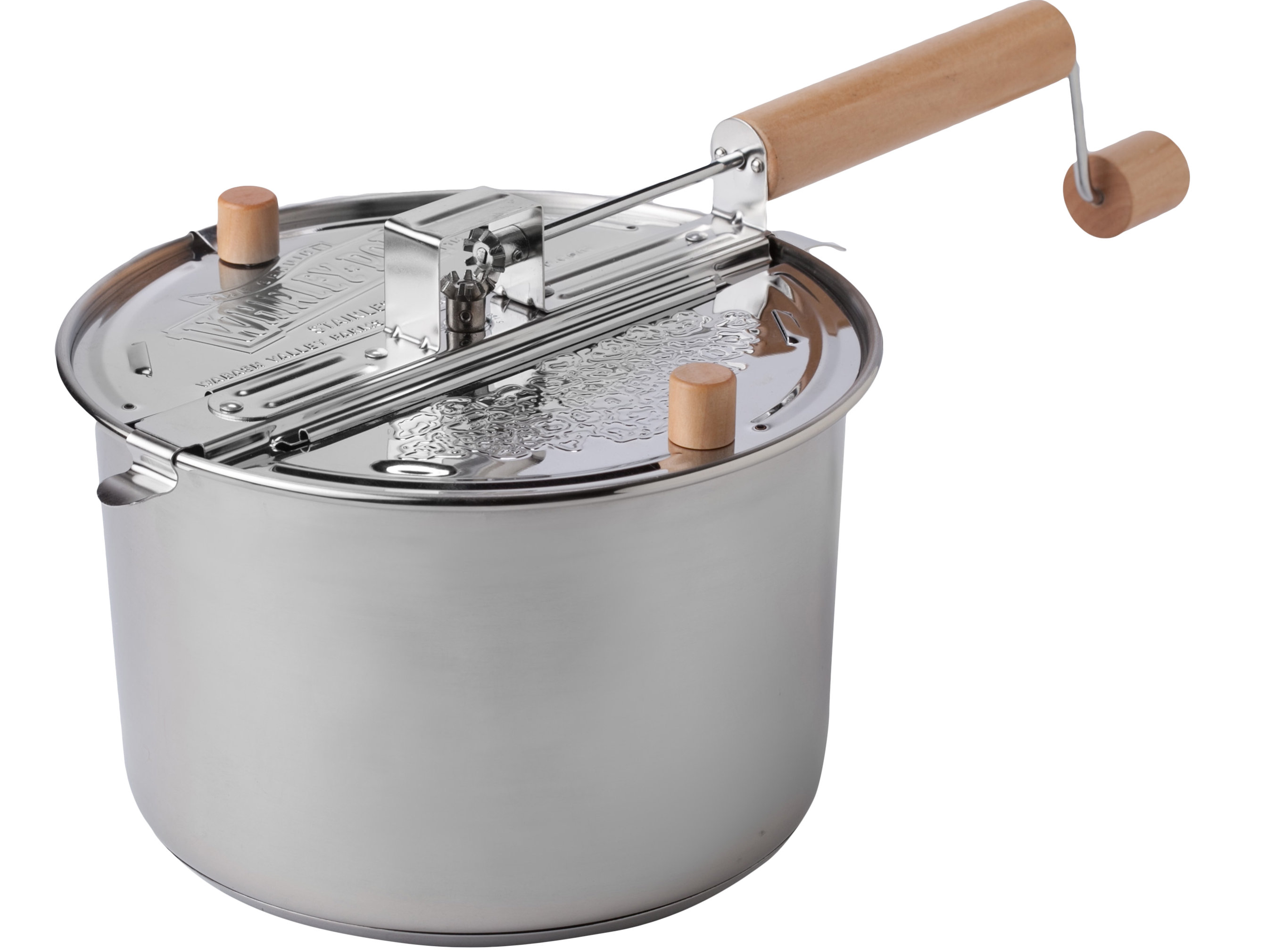 Wabash Valley Farms Whirley Pop Stove Top Popcorn Popper Stainless ...