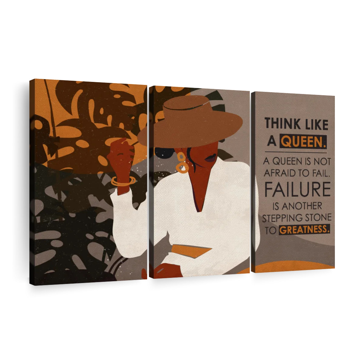 Mercer41 Think Like A Queen Quote Multi Piece Canvas Print - Wayfair Canada
