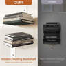Latitude Run® 6-Tier Floating Book Shelves For Wall, 3-Pack – Invisible ...