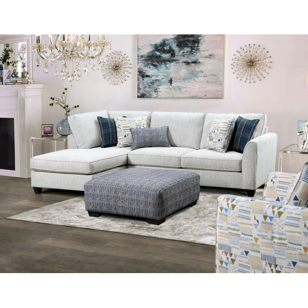 Latitude Run® Elleshia 111" Wide Left Hand Facing Sofa & Chaise with ...