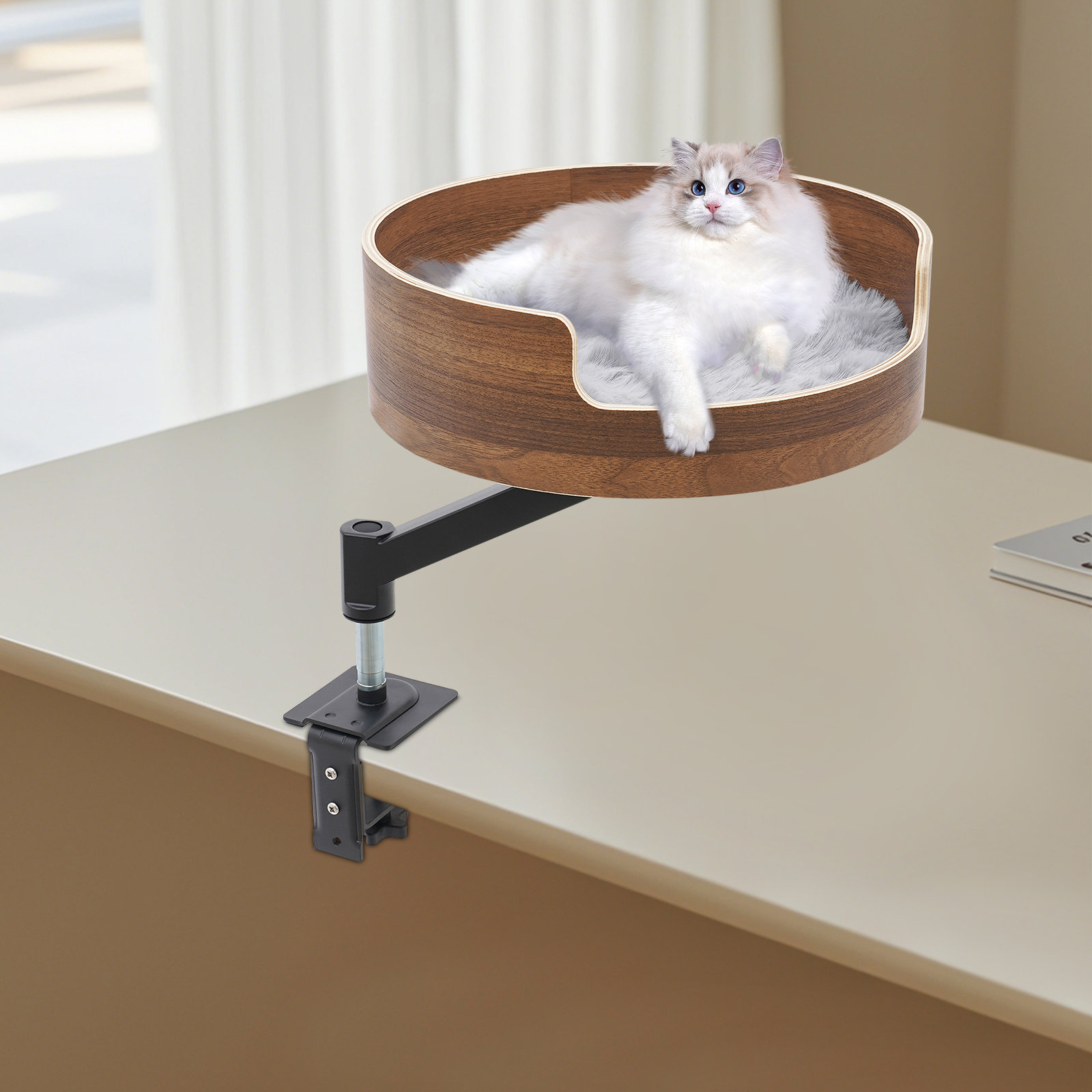 YYBSH Lit de bureau pour chat, lit pour chat à hauteur réglable ...