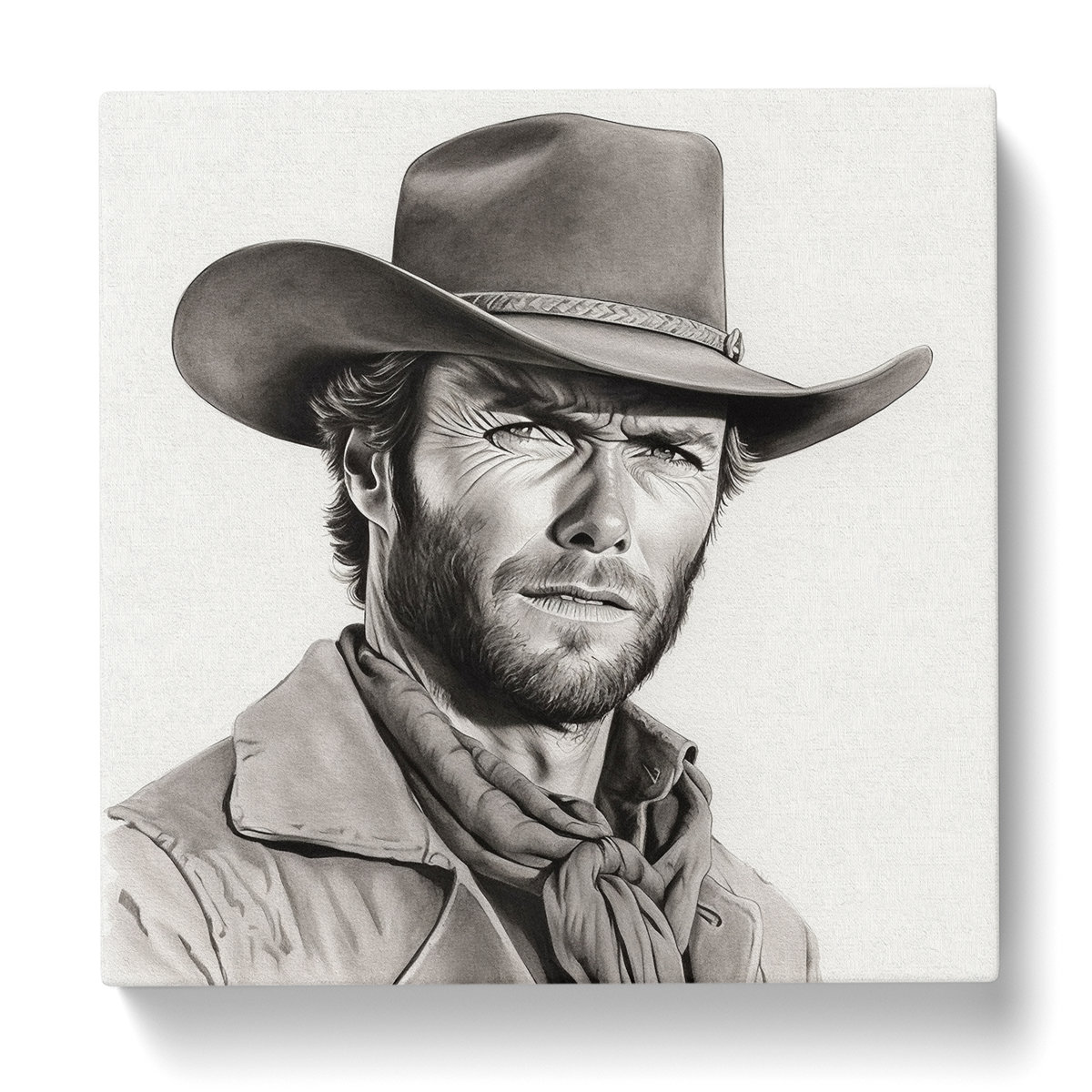 Marlow Home Co. Clint Eastwood Drawing - No Frame Art Prints | Wayfair ...