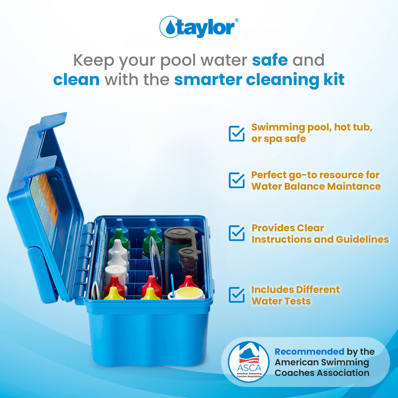 Taylor K2006 Complete Swimming Pool Water Test Kit for Chlorine, pH ...