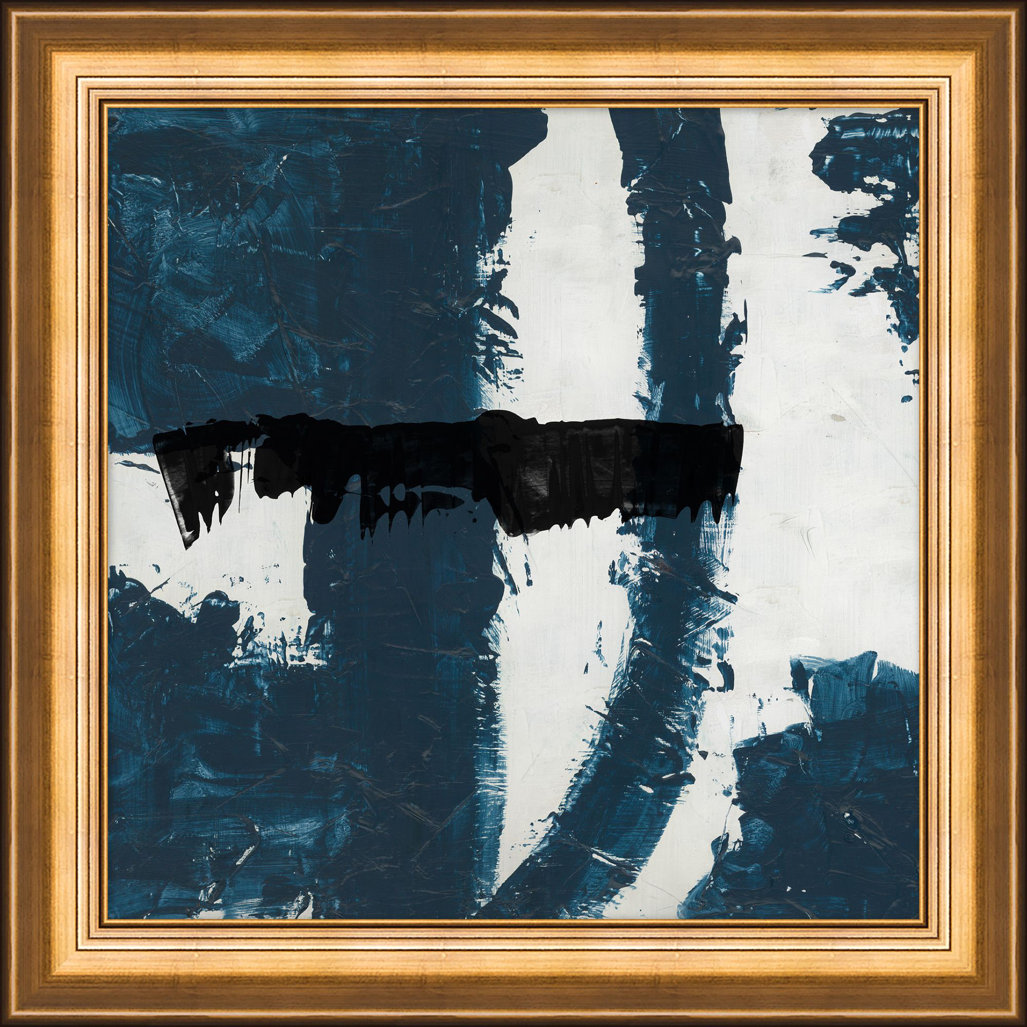 Wendover Art Group Black And Blue " Black And Blue 3 " by Thom Filicia ...