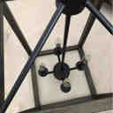 Gracie Oaks Archita 4-Light Matte Black Pendant With Faux Wood Accent ...