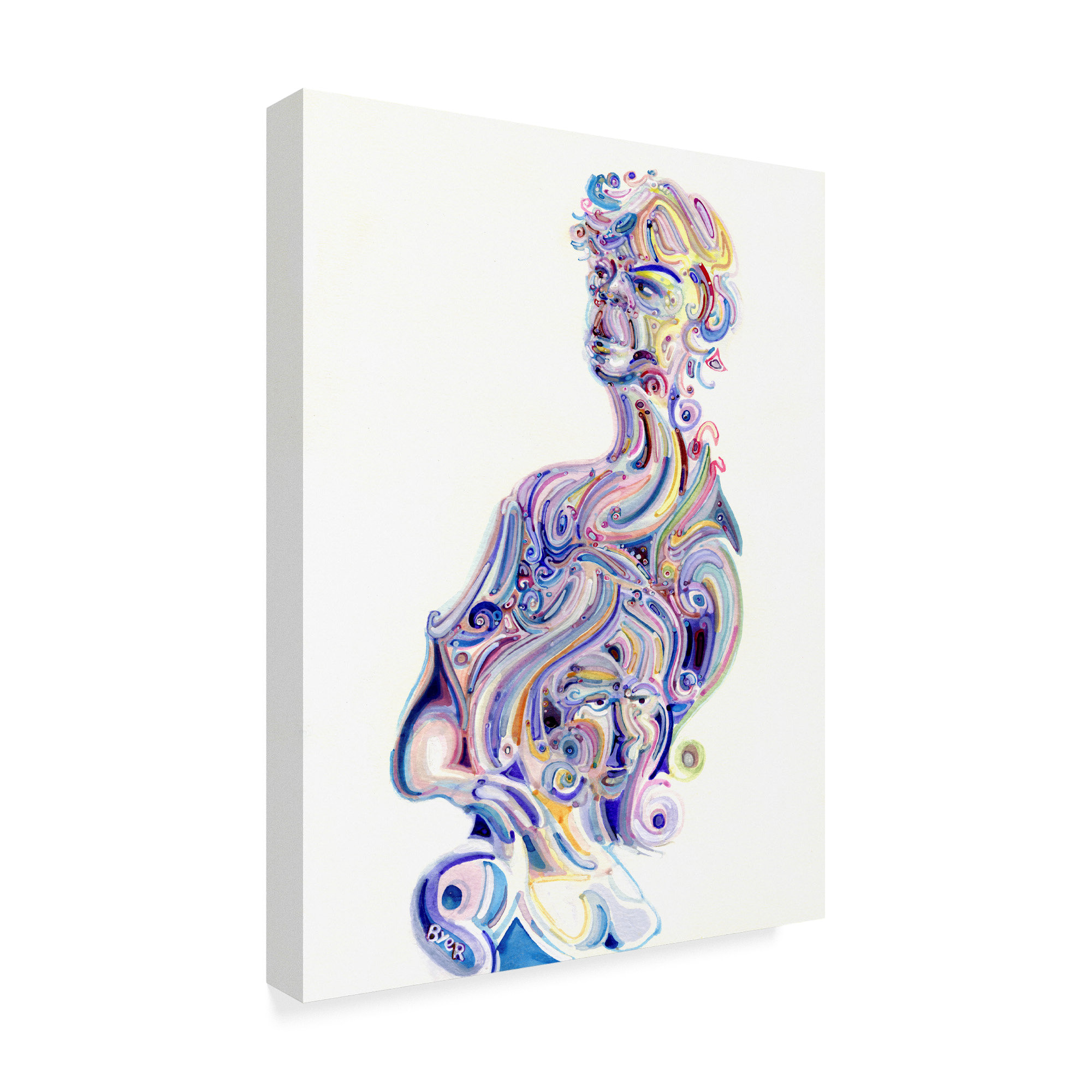 Trademark Fine Art 'Small Comfort' Acrylic Painting Print on Wrapped ...