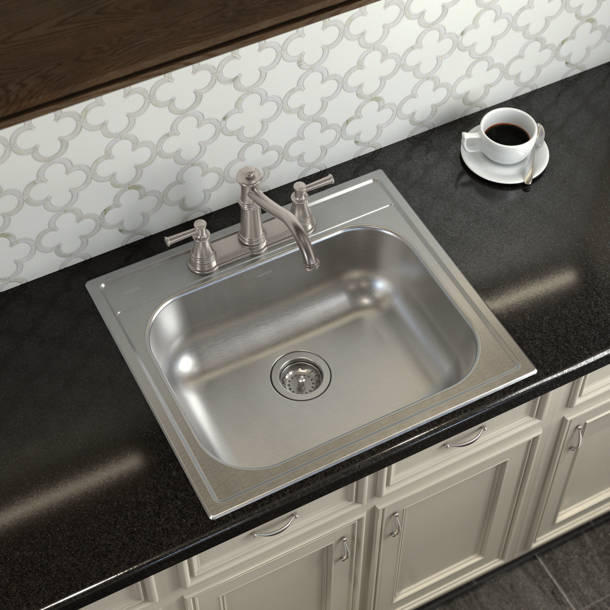Moen 2000 Series Double Bowl Drop-In Kitchen Sink & Reviews | Wayfair