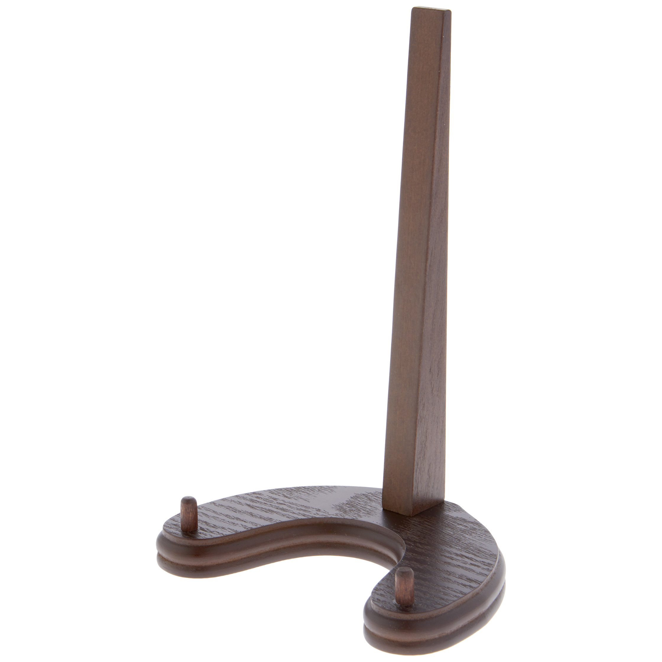 Winston Porter Nachison Walnut MDF Wood Plate Stand, 8.25" H x 5.5" W x ...