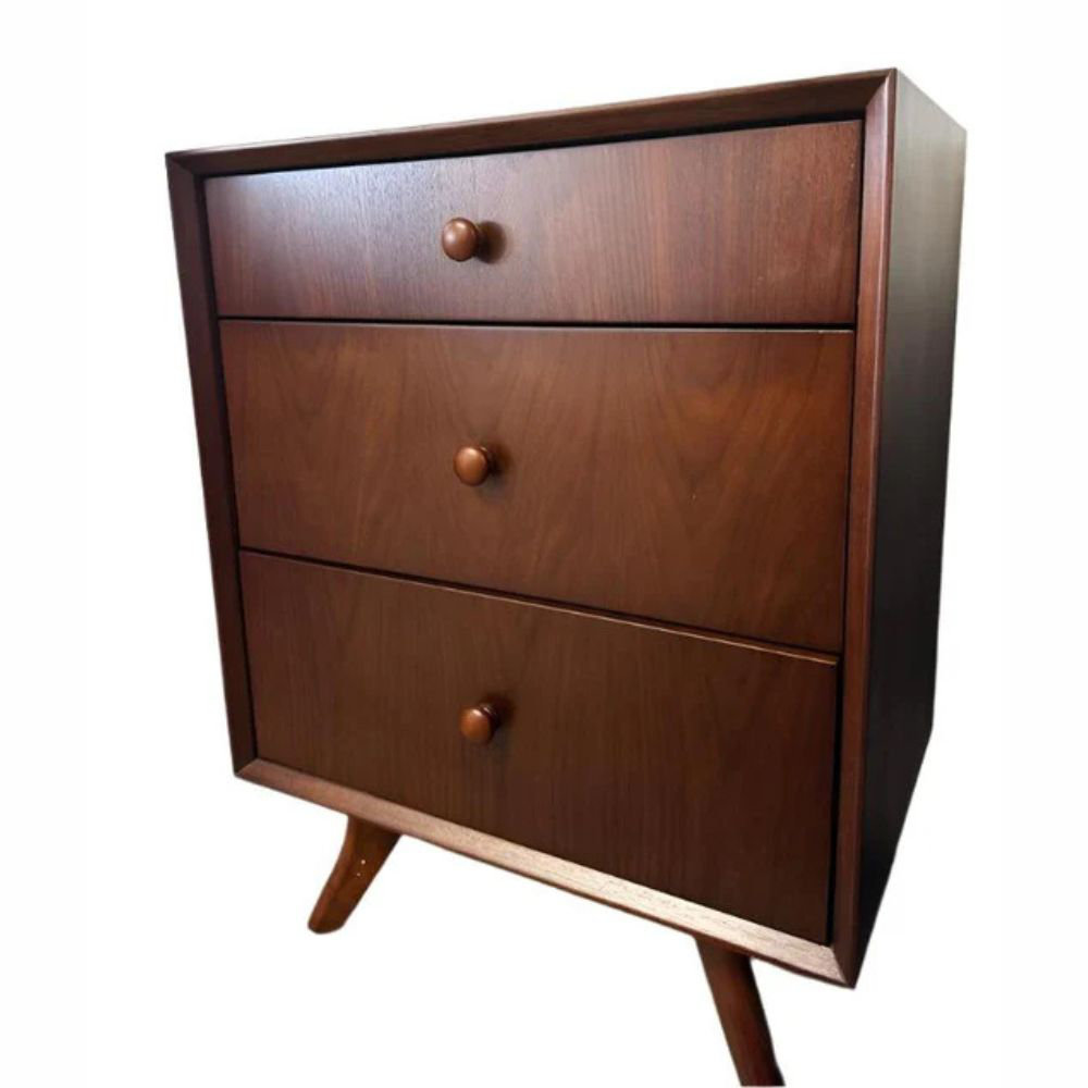 Corrigan Studio® Nova Walnut Nightstand | Wayfair