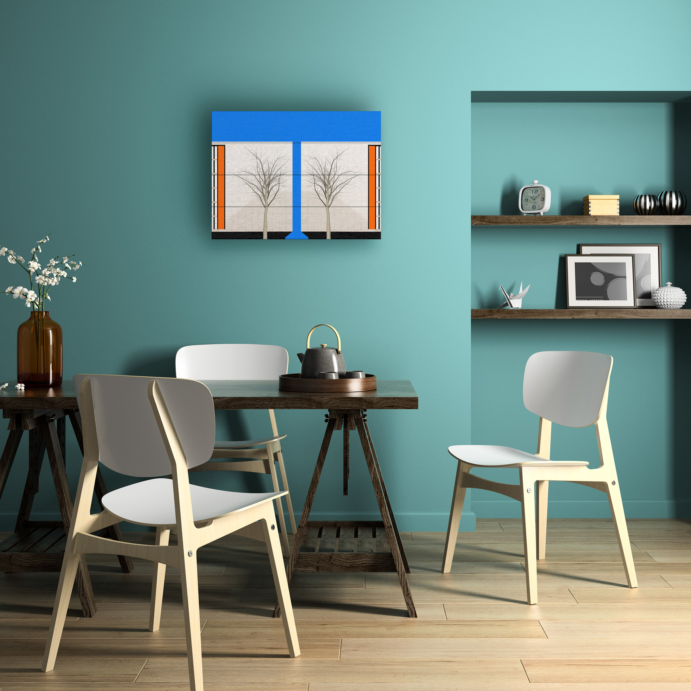 Ebern Designs Inge Schuster Twins Wood Slat Art | Wayfair