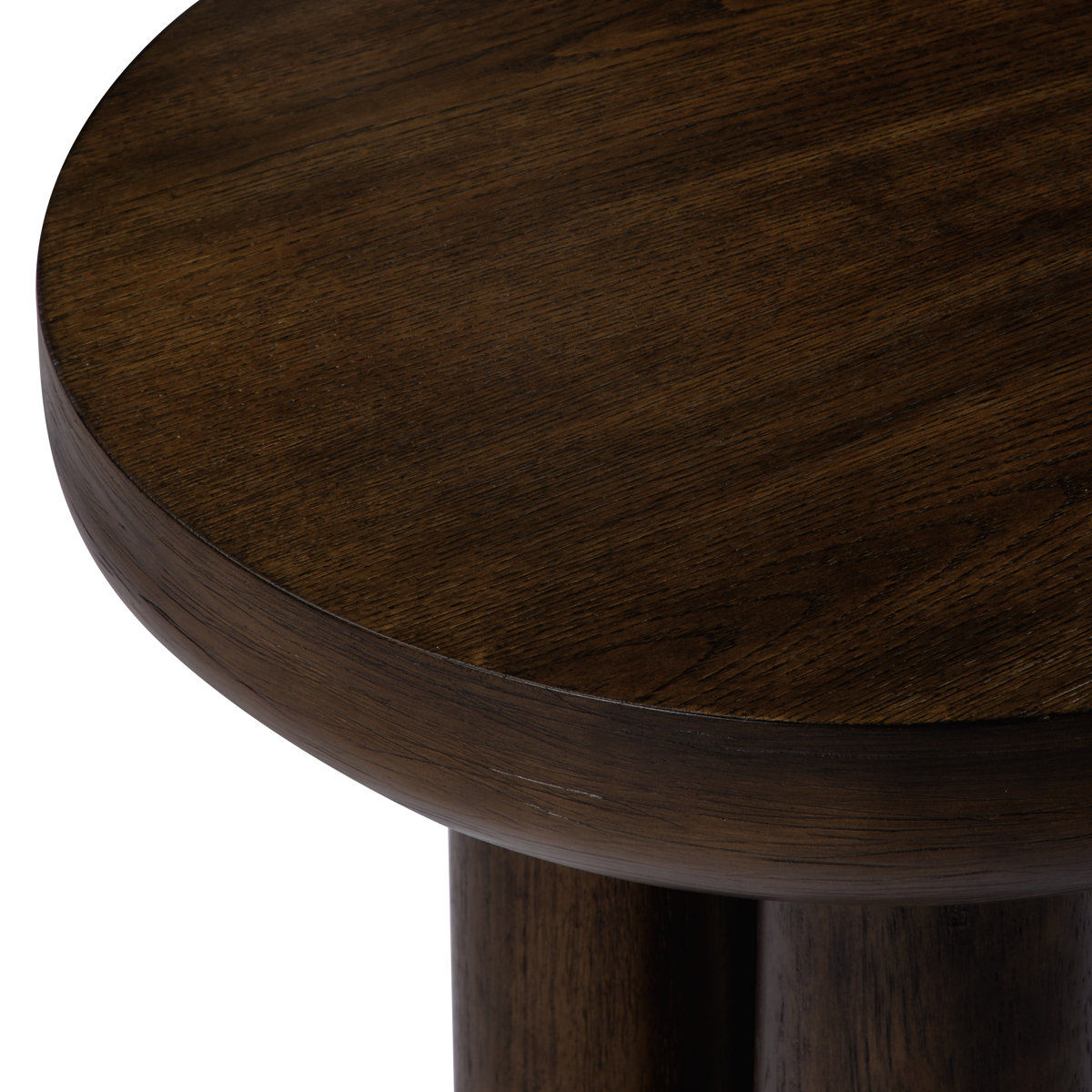 Maven Lane Owen Wooden Side Table, 19" Round Accent Table | Wayfair