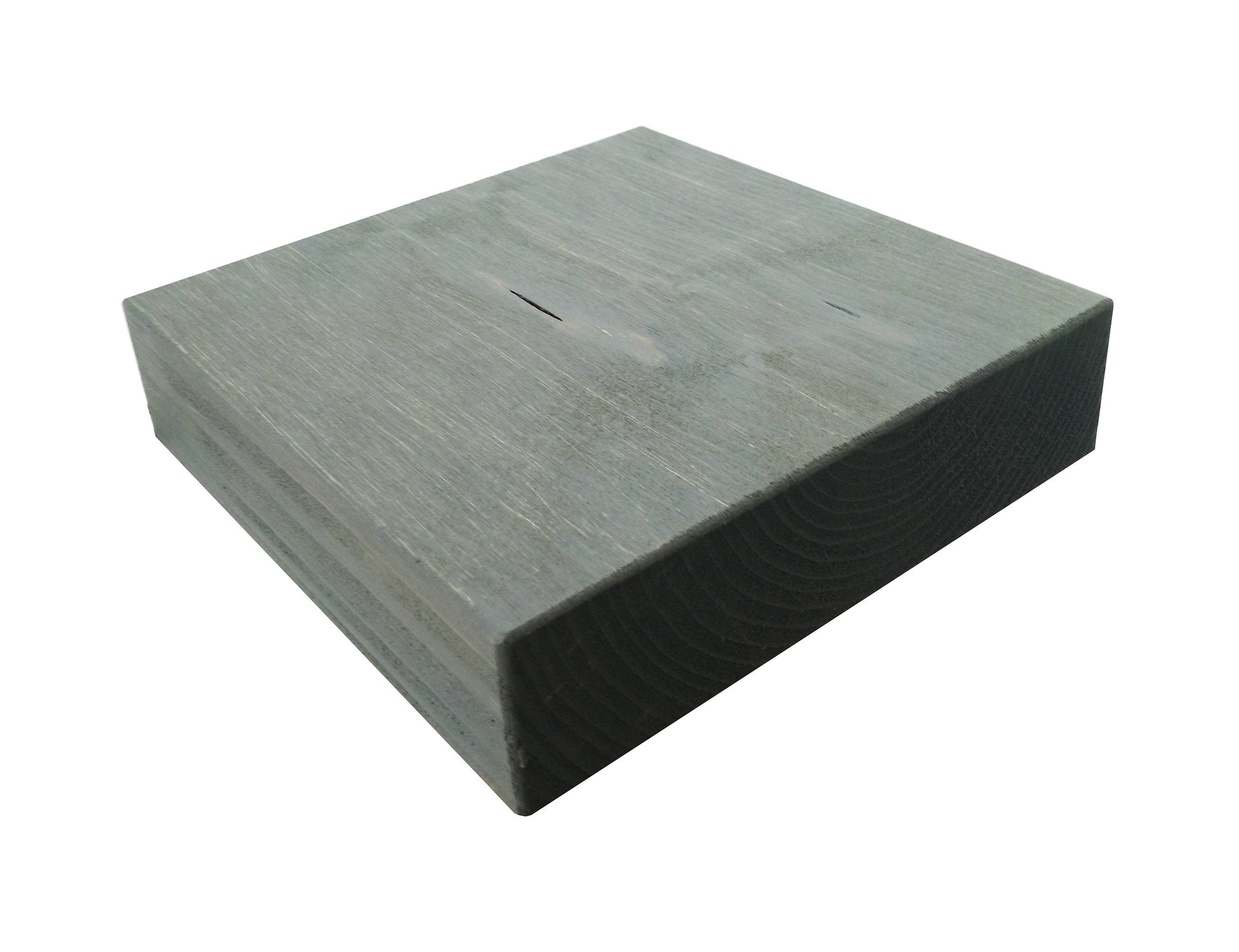 FixtureDisplays 8 x 8 x 2" Solid Fir Wood Block Aged Finish Riser Photo ...