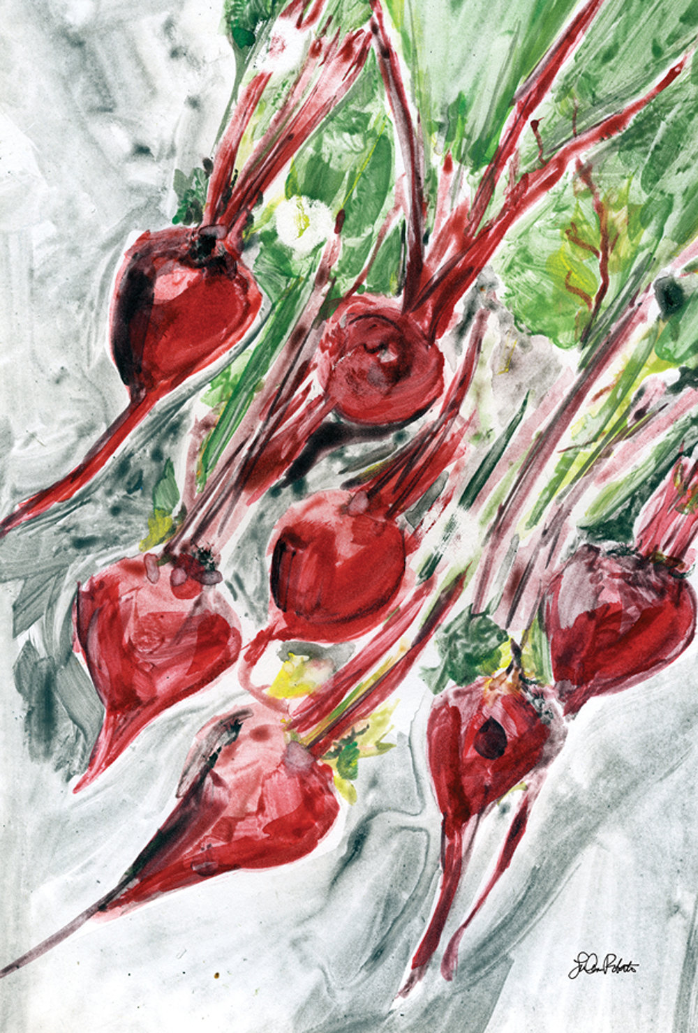 Toland Home Garden Watercolor Beets 2-Sided Polyester 18 x 12.5 in ...